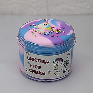 FLIPNEX Crunchy Slime Fluffy Slime Cloud Slime Supplies Kit Stress Relief Toy Scented Slime Party Favors Toy Education Party Super Light Favor Gift and Birthday Fluffy Soft Clay 7.5Oz 270g (D)