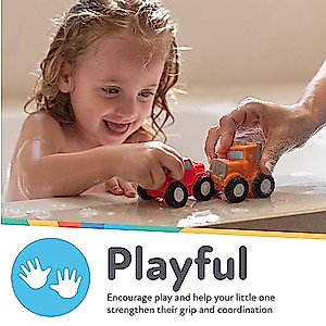 Nuby Squirt Wheels Baby Bath Toys - Baby Essentials - 4-Count