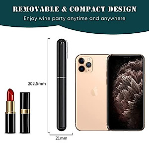 2-in-1 Air Pressure Wine Opener with Foil Cutter Wine Bottle Opener Easy-Open Air Pump Wine Opener Portable Travel Wine Corkscrew Handheld Wine Cork Remover, Best Gifts for Wine Lovers