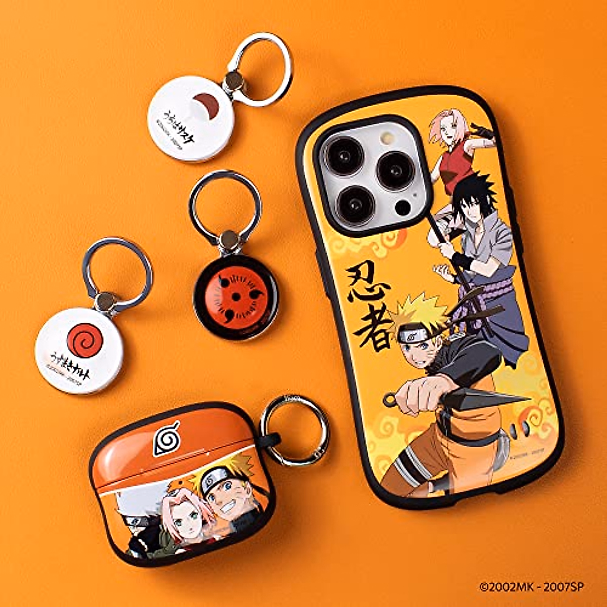 iFace Naruto Shippuden Anime Licensed Universal Smartphone Ring Holder Kickstand Accessory – Stick On Phone Stand/Hand Gripper Compatible with iPhone, Samsung Galaxy, etc. - Sharingan Symbol