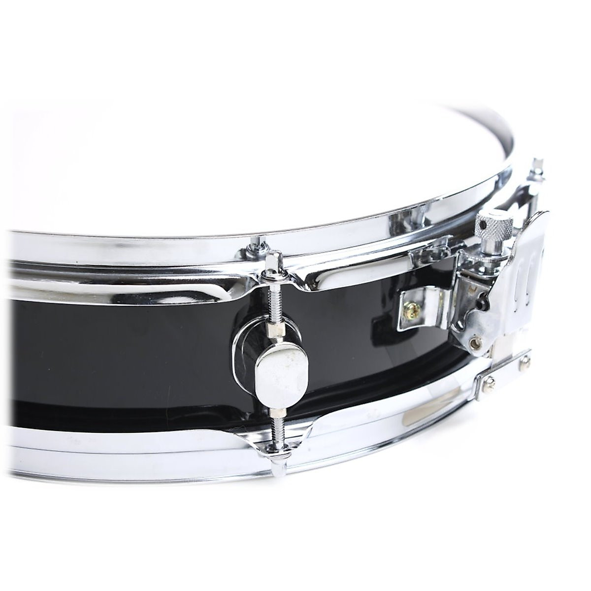 Piccolo Snare Drum 13" x 3.5" by GRIFFIN | 100% Poplar Wood Shell with Black PVC & White Coated Drum Head | Drummers Acoustic Marching Kit Percussion Instrument with Snare Strainer Throw Off Set