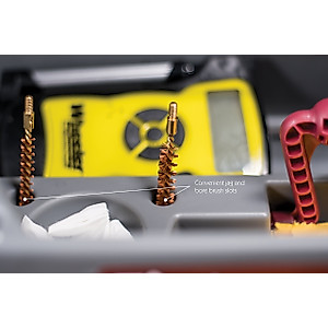 Tipton Gun Butler with Non-Marring Cleaning Forks and Storage Compartments for Secure Firearm Cleaning and Maintenance Green