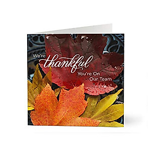 Hallmark Business Thanksgiving Cards for Employee Appreciation (Thankful Team) (Bulk Greeting Cards) (25 Pack)