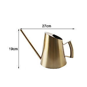 WEBTB Watering Can Indoor Plants Gold Watering Can Stainless Steel Bonsai Watering can 1.5L Small Watering Can for Outdoor Watering Plants Mini Watering Can House Plants Home Gardening Water Bottle