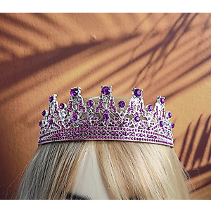 Bride to Be Tiara and Sash Party Kit Bridal Shower Tiara Women Party Favors Supplies Decorations Purple