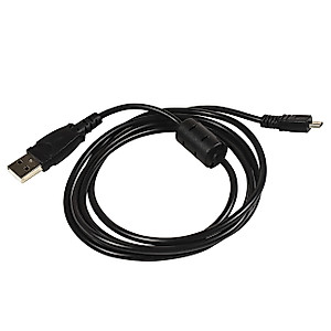 HQRP USB Data Transfer Cable Compatible with Sony Alpha A70 A100 A200 A300 A330 A350 A450 A850 A700 A900 DSLR Digital Camera Cord