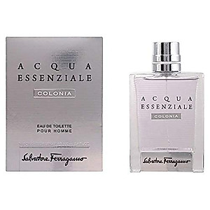 Salvatore Ferragamo Acqua Essenziale Colonia Eau de Toilette Spray for Men, 3.4 Fluid Ounce