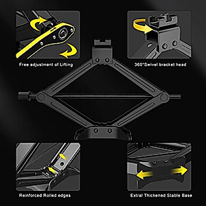 IMAYCC Scissor Jack for Car - 2 Ton (4409 lbs) Car Jack Kit,Quick Lifting Tire Changing Kit,Car Tire Jack for Auto/SUV/MPV (2 Ton)