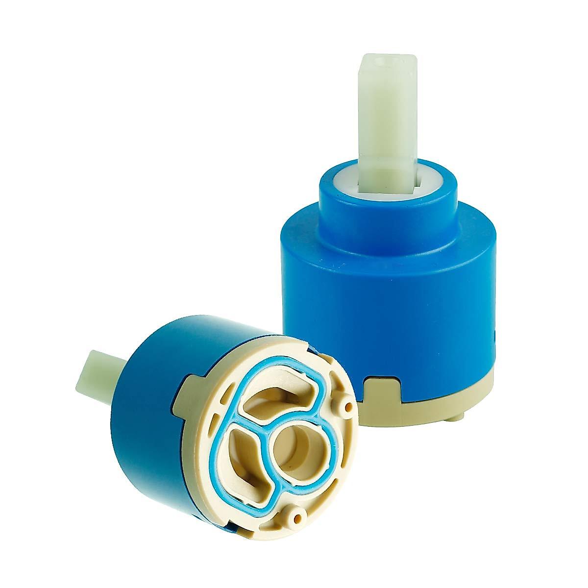 XUCHUAN 40 mm Replacement Ceramic Faucet Valve for Single Handle Kitchen Basin Faucet Part, Plastic Tap Cartridge