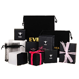 EVBEA Evil Eye Bracelet and Ring Set Evil Eye Ring Cubic Zirconia Adjustable Open Hamsa Ring for Ring Size 6-8