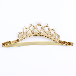 Baby Girl Crown Tiara Headbands Hair Bands Birthday Photograph Gold/Silver