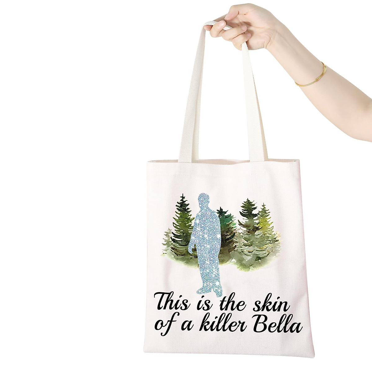 WCGXKO Movie Show Inspired Gift This Is The Skin Of A Killer Bella Zipper Pouch Makeup Bag for Fans (This is the skin tote)