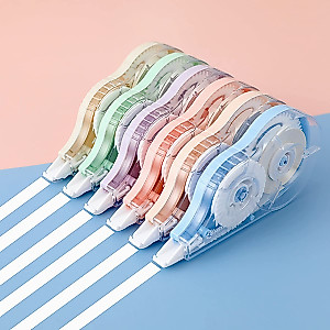 Correction Tape, 12 Pack White Out Correction Tape Dispenser, Easy to Use Applicator for Instant Corrections, Study Supplies and Office Products, 144mx5mm