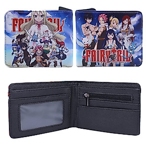 Amatensu Anime Characters Lucy Heartfilia wallet Etherious Natsu Dragneel wallet Gray Fullbuster wallet Erza Scarlet wallet E