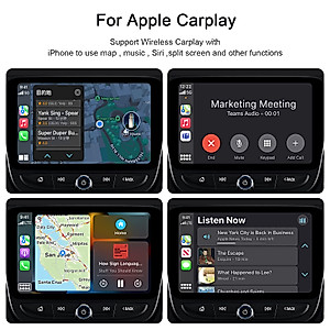 LXJADAP CarPlay Wireless Adapter, for Wired Apple CarPlay Wireless Adapter, Compatible with Cars from 2016 & iPhone iOS 10+, Black Car Play Dongle Plug and Play, 5GHz Wi-Fi Wireless CarPlay…