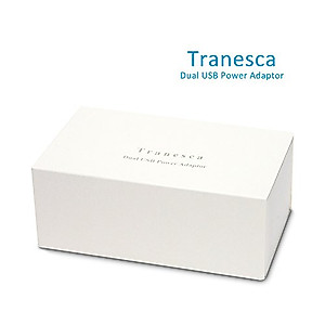 Tranesca 2.4 Amp Dual USB Port Travel Wall Charger Cube with Foldable Plug for iPhone X/8/7/6S/6S Plus/6 Plus/6, Samsung Galaxy S9/S8/S7/S6/S5 Edge, LG, HTC, Moto, Kindle and More-Rose Gold