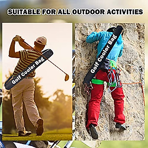 Beer Sleeve for Golf Bag, Insulated Golf Cooler Bag, 900D Wear-Resisting Fabric, Keep 6-7 Canned Beverages Cold, Golf Gifts for Men, Golf Beer Sleeve for Golf, Outdoors, Camping