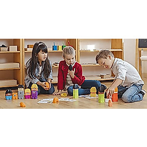 Miniland Family Diversity Blocks Game, 3-6 Years, 1-6 Players, Empathy, Cultural and Racial Inclusion, Build Self Esteem, Build Block Families (32365)