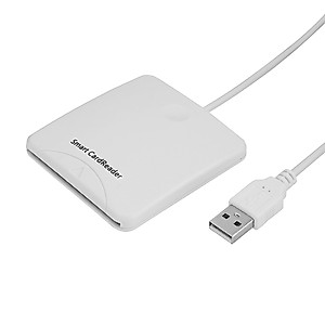 Oumij Credit Card Reader Portable USB Card Reader Full Speed Smart Chip Reader IC Mobile Bank Credit Card Readers