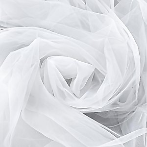 White Organza Fabric 2 Yards Long 59" Wide Silk Organza Fabric Silk Organza Bridal Solid Sheer Organza Bolt for Wedding Dress Fashion Craft Decorations Silky White Sheer Organza Fabric