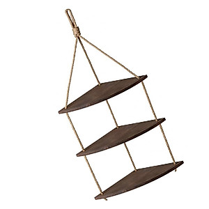 Cabilock 1pc Storage Stand Storage Racks Wooden Wall Hanging Rack Storage Shelfs Light Brown