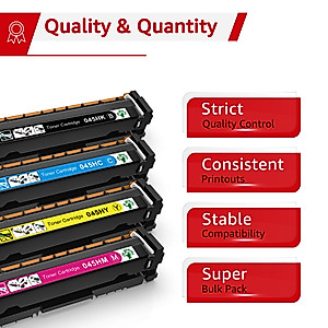 GREENSKY Compatible Toner Cartridges Replacement for Canon CRG 045 045H Color ImageCLASS MF634Cdw MF634 634C MF632Cdw MF633Cdw MF632C MF632 LBP612Cdw LBP613Cdw LBP612C LBP612 Laser Printer (4 Pack)