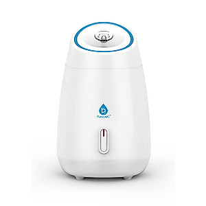 Pursonic White Facial Steamer - Face Steamer for Facial Deep Cleaning Tighten Skin - Daily Hydration for Unclogging Pores & Moisturizing Skin