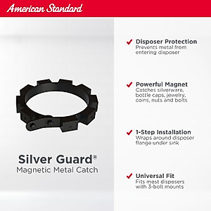 American Standard 10-US-AS-12 Garbage Disposer, 1.25 HP, Black