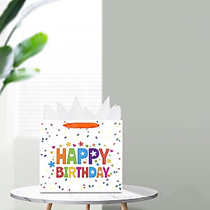 11.8" Large Birthday Gift Bag with Tissue for Birthday Party (1PCS)