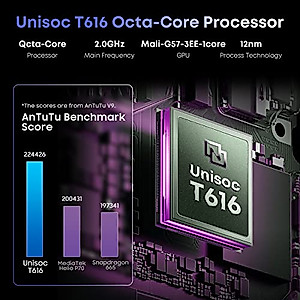 CHUWI Upgraded Android 12 Tablet, Hipad XPro 10.51'', 6GB RAM 128GB ROM, 1TB Expand, 4G LTE Tablets, Unisoc T616, Octa-Core, 13MP+5MP Triple Camera, FHD 1920x1200, BT5.0, 7000mAh, GPS, 5G WiFi