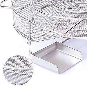 LIHAO Pellet Smoker Tray, Hot/Cold Smoke Generator for BBQ Grill, 5 Hours of Billowing Smoke, Ideal for Smoking Cheese, Fish, Pork, Salmon