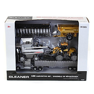 TOMY 1/64 AGCO 4 Piece Harvesting Set with Gleaner A86 Combine 16420