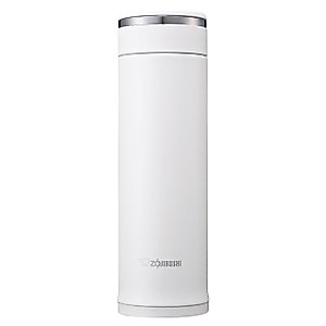 Zojirushi SM-JF48-WA Water Bottle, Stainless Steel Mug, Direct Drinking, Lightweight, Cold and Heat Retention, 16.2 fl oz (480 ml), White
