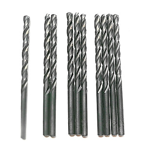 10PCS, 9/32", Black Oxide, Twist Drill Bits