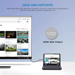 Acogedor Mini Laptop, 7.0 inch Mini Laptop Computer, High Speed CPU J4105 12GB , for Windows 11Pro Pocket PC Computer (12G+128G), ACOGEDORTH1EUKQZP2-13