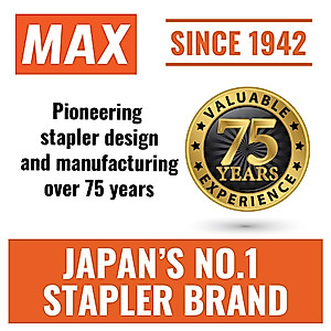 Max USA Easy Grip Heavy Duty Desk Stapler (HD-50F Black)