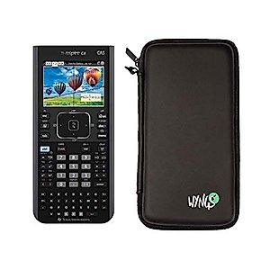 TI Nspire CX CAS Graphing Calculator + WYNGS Protective Case Black