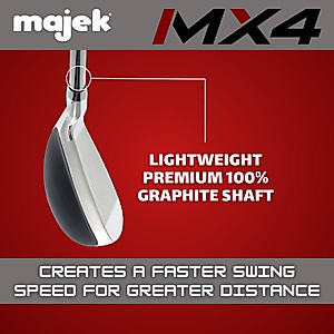 Men’s Majek MX4 Hybrid Iron Set, which Includes: #4, 5, 6, 7, 8, 9, PW Senior Flex Right Handed Utility “A” Flex Clubs