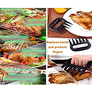 Meat Claws for Shredding，BBQ Meat Shredder Claws,Meat Claws for Shredding Pulled Pork, Chicken, Turkey, and Beef- Handling & Carving Food，Easily Lift, Handle, Shred, and Cut Meats (light blue)