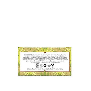 Nubian Indian Hemp and Haitian Vetiver Soap, 5 Ounces (Pack of 3)