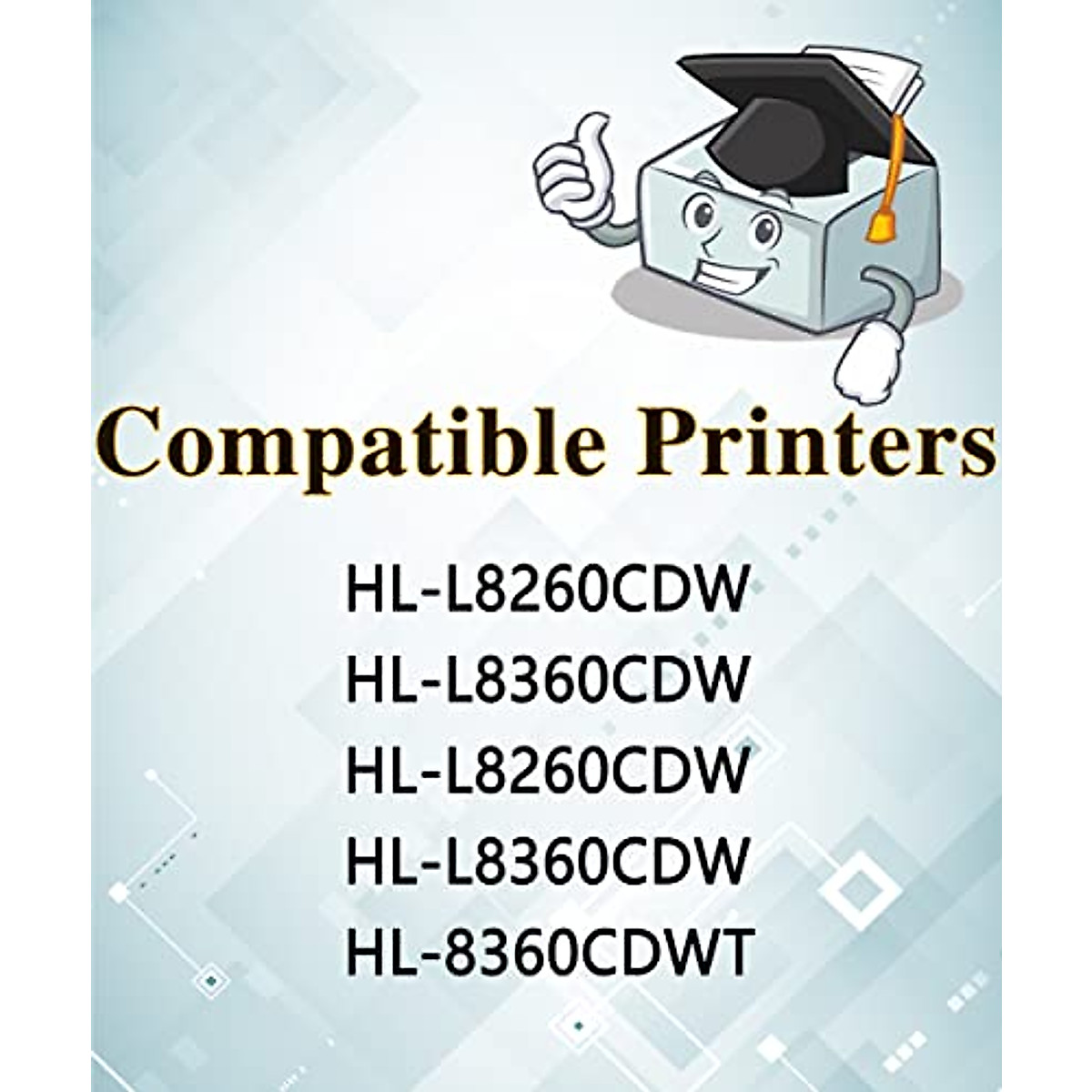 MM MUCH & MORE Compatible Toner Cartridge Replacement for Brother TN433 TN-433 TN433BK Used in HL L8260CDW L8360CDW L8360CDWT DCP L8410CDW L8610CDW L8690CDW L8900CDW Printers (1-Pack, Black)