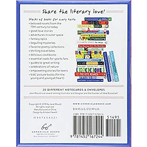 Bibliophile Notes: 20 Different Notecards & Envelopes (Bookish Gifts, Literary Stationery by Jane Mount)