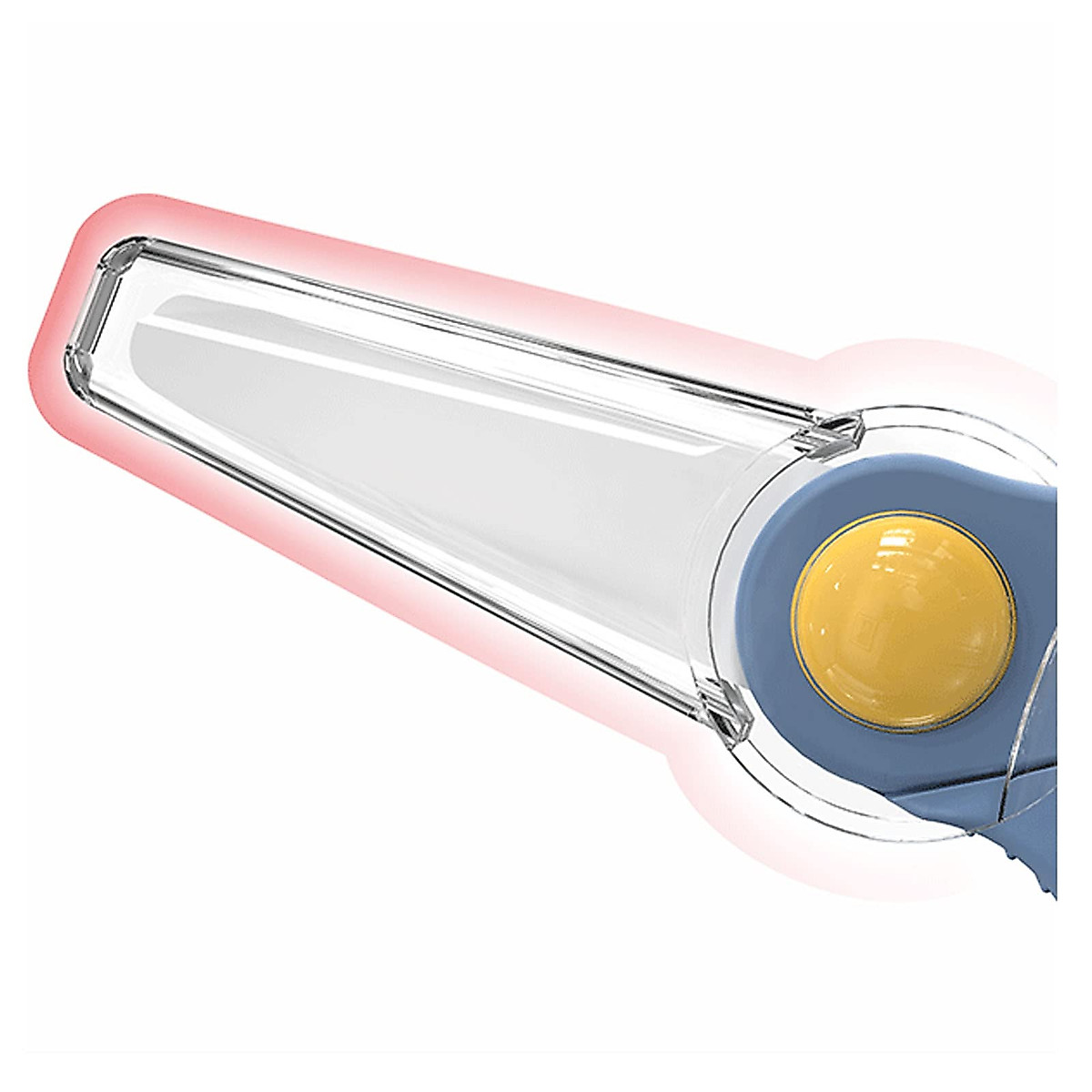 DAMPEN Ceramic Scissors,Soft-grip Handles,Safety Healthy,Kitchen Scissors,Baby Food Ceramic Scissors with Travel Cover for Kids Food 2 PACK (DSP-3)