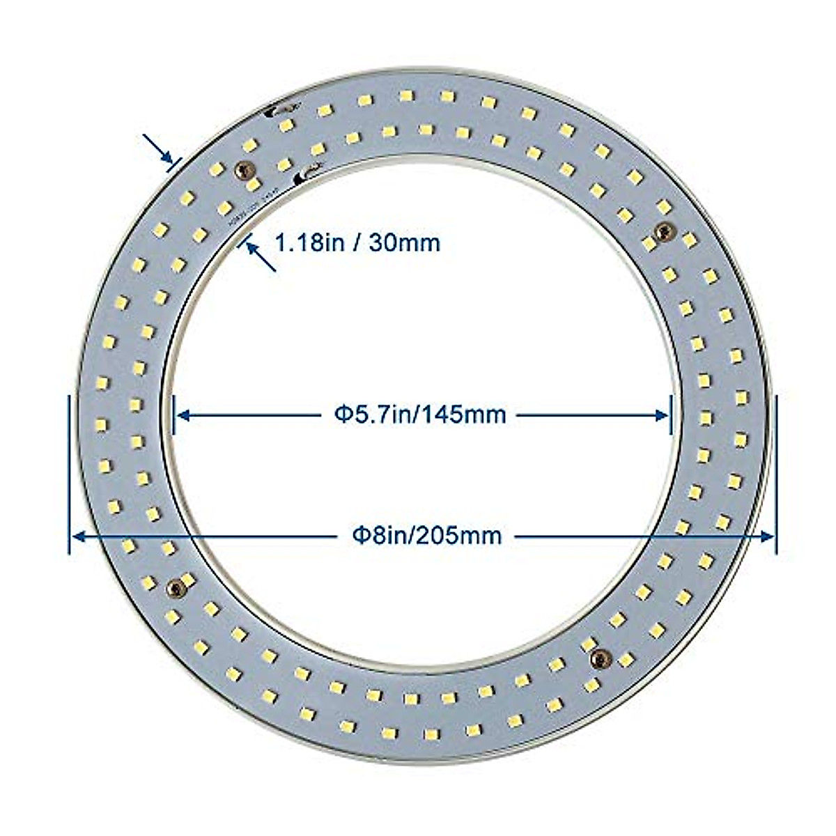 T9 LED Circline Light Bulb, 8 Inch 1600LM LED Circular Light, 13W Clear Cover 4000K Soft White Replacement for FC8T9 22-Watt Fluorescent Circular Bulb(FC8T9), Ballast Bypass Required