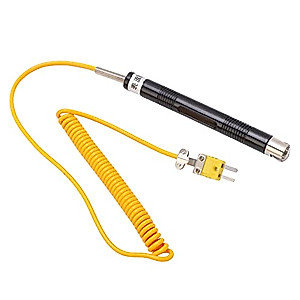 K Type Thermocouple Probe, Stable Engineering Plastic Easy To Install K Type Surface Thermocouple Probe Straight Shank for Die Casting for Steel Making