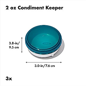 OXO Good Grips Prep & Go Leakproof Condiment Containers - 3 pack