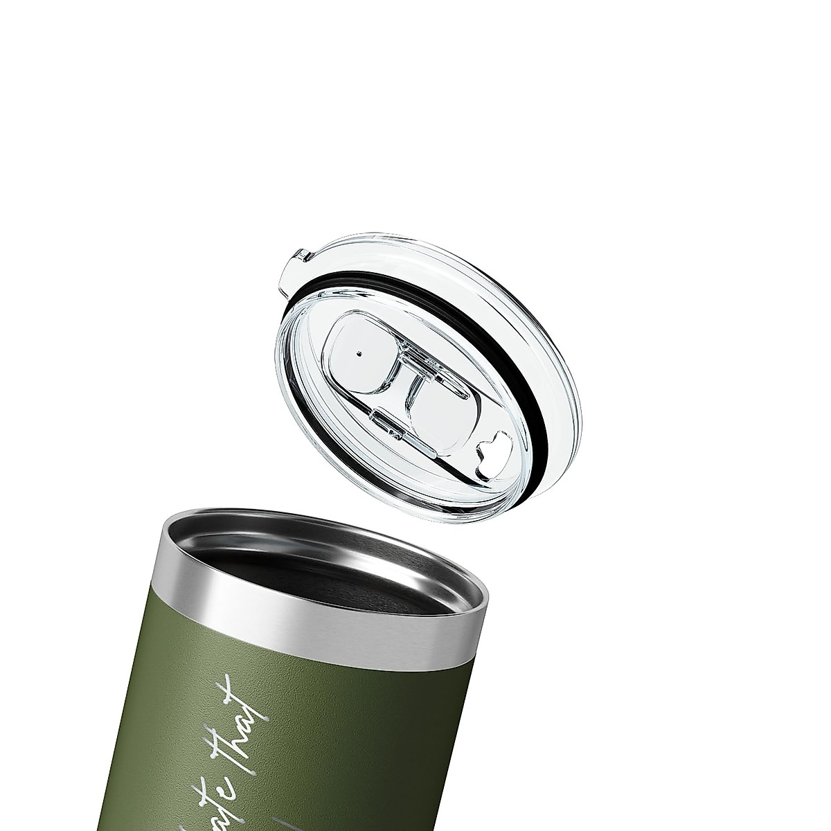 Cuptify You Had Me at I Hate That Too! Skinny Tumbler with Lid Laser Engraved on Army Green 22 oz Insulated Stainless Steel Best Friend Birthday Gift For Women