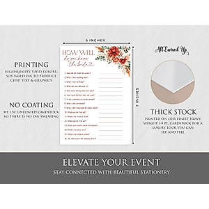 All Ewired Up 50 Bridal Word Scramble (50-Cards) Terracotta Fall in Love, Fun Wedding Shower Decorations Engagement Party Rehearsal Dinner Game Activity, Autumn Burnt Orange Marsala