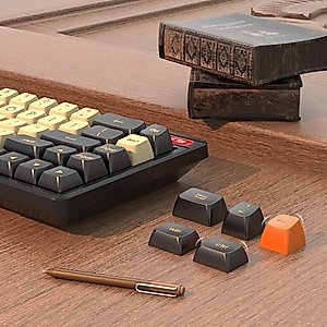 NACODEX 65% Bluetooth Mechanical Keyboard Hot Swappable Box Brown Switch, PBT SA Spherical Keycaps, Music Rhythm Customizable RGB, 2.4G/Type-C Mini Keyboard for PC Mac Window (Brown Switch)