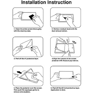 MoKo 2Pack PET Matte Screen Protector for Microsoft Surface Go 10.5 inch (2018/2020/2021/2023), Write, Draw and Sketch with Surface Pen, Anti Glare
